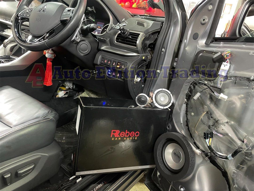 Mitsubishi Eclipse Cross on Rebec Car Audio 3 way speakers + Digital ...