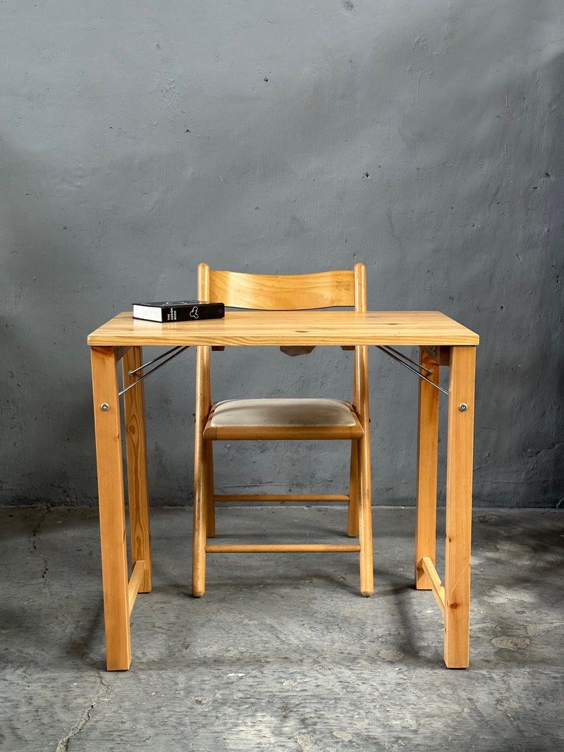 MUJI folding work/study desk set, Furniture & Home Living, Furniture ...