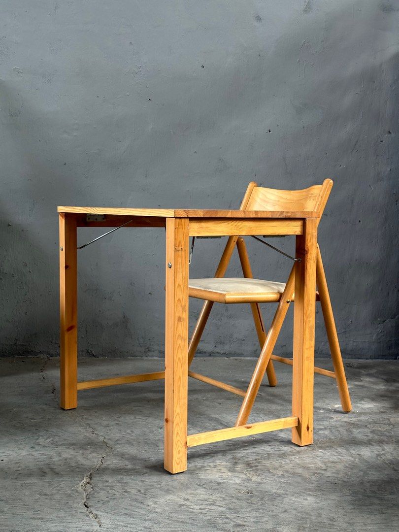 MUJI folding work/study desk set, Furniture & Home Living, Furniture ...