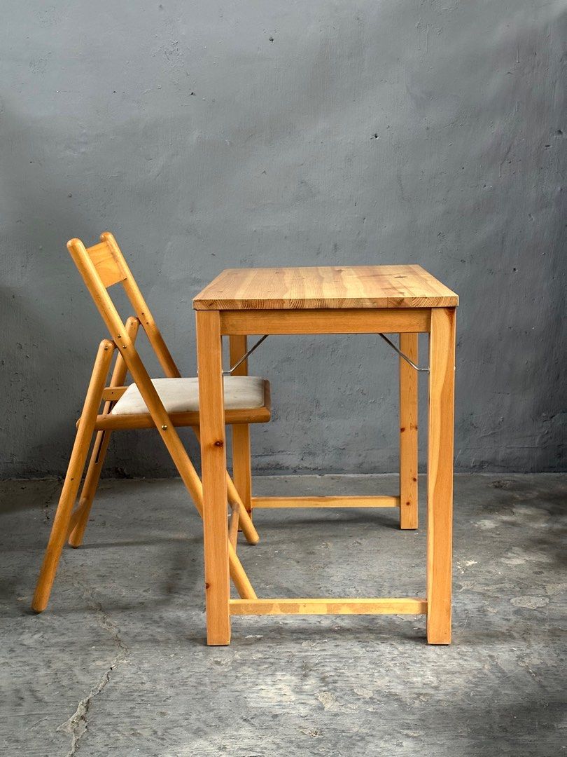 MUJI folding work/study desk set, Furniture & Home Living, Furniture ...