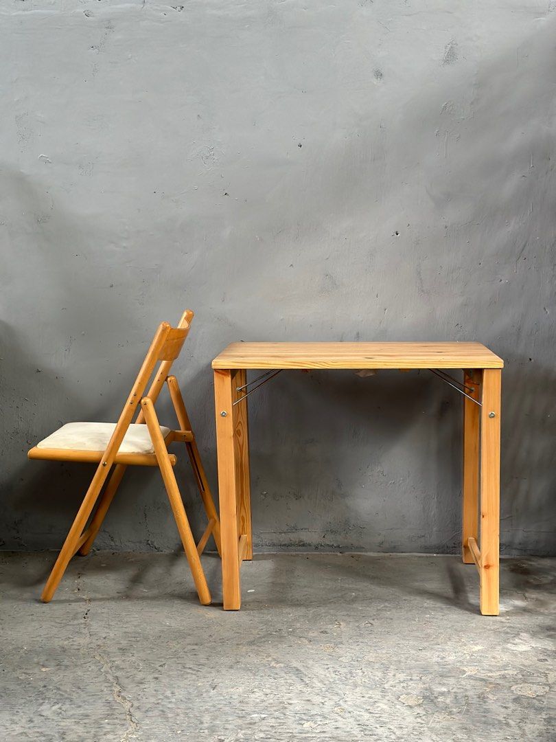 MUJI folding work/study desk set, Furniture & Home Living, Furniture ...