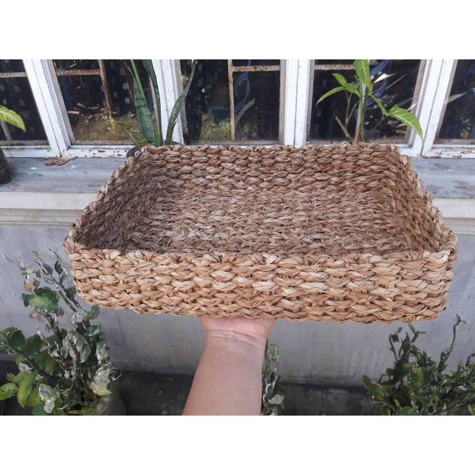 Native eco-friendly weaved tray, Furniture & Home Living, Kitchenware ...