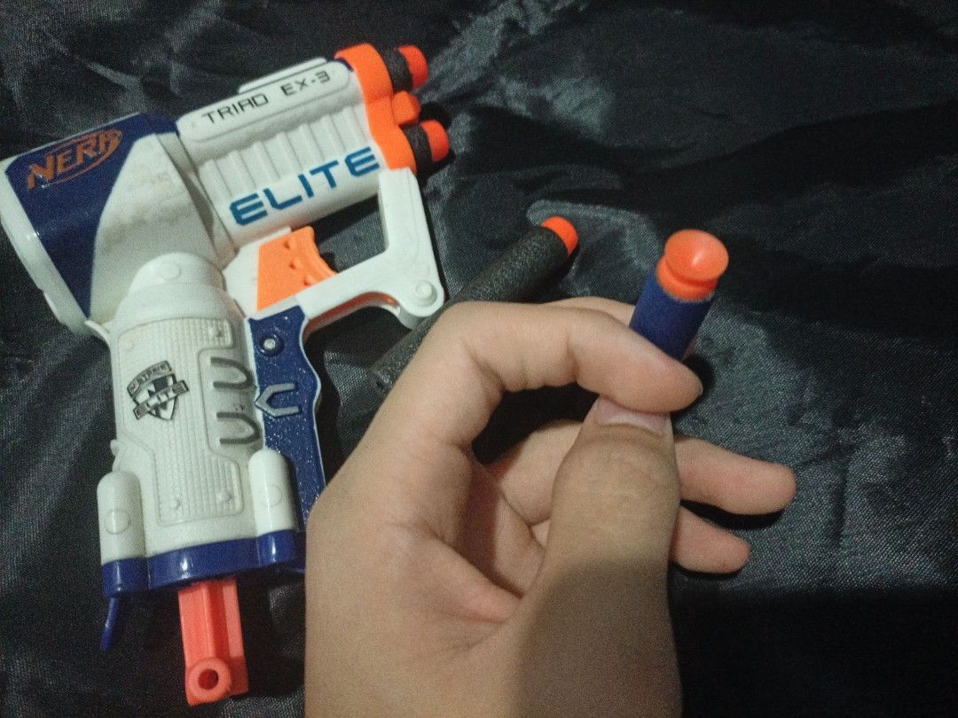 Nerf N-Strike Elite Triad EX-3 Blaster, Hobbies & Toys, Toys & Games on ...