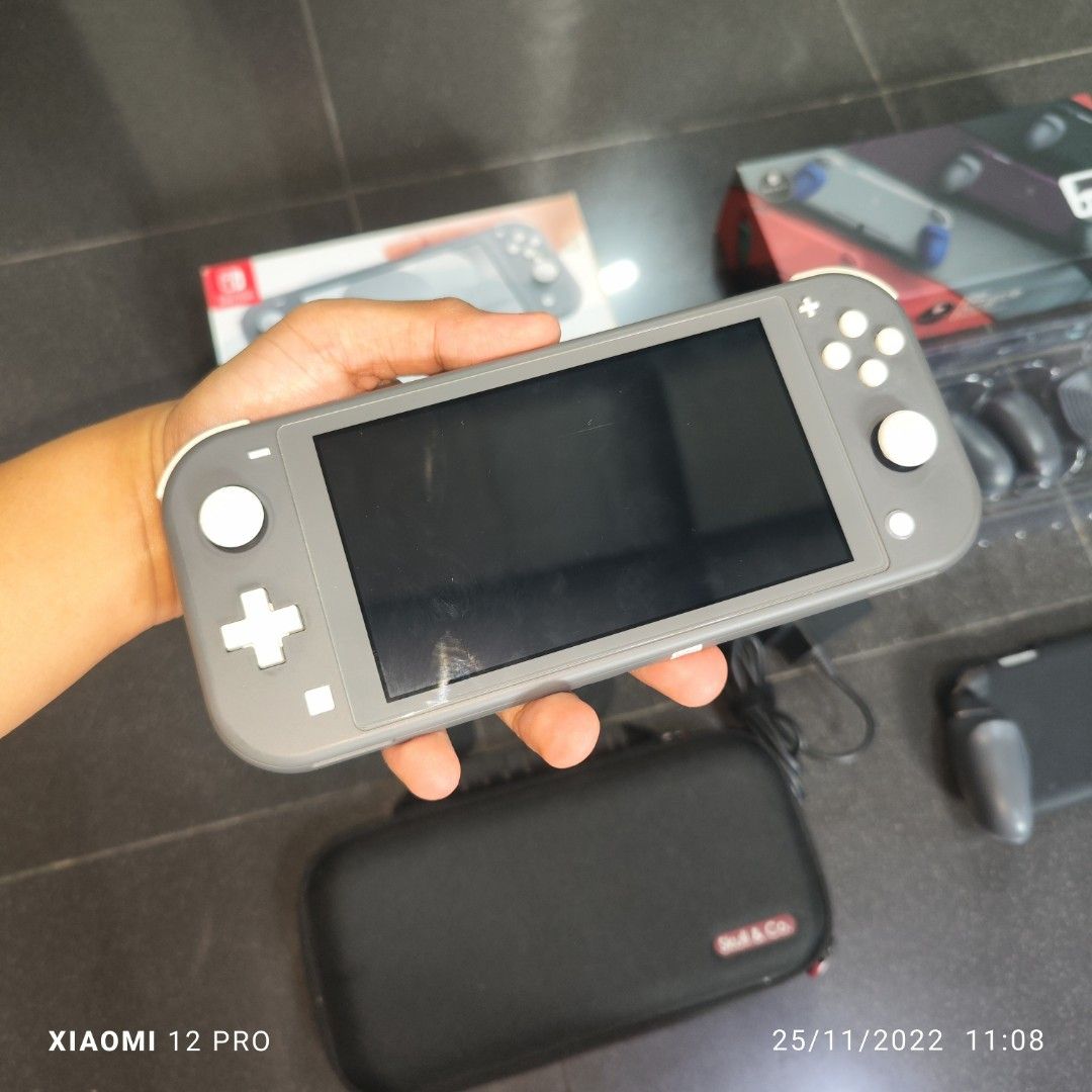 Nintendo switch lite gray complete with accessories, Video Gaming ...