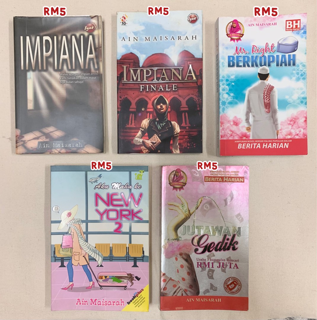 NOVEL AIN MAISARAH RM5, Hobbies & Toys, Books & Magazines, Storybooks ...