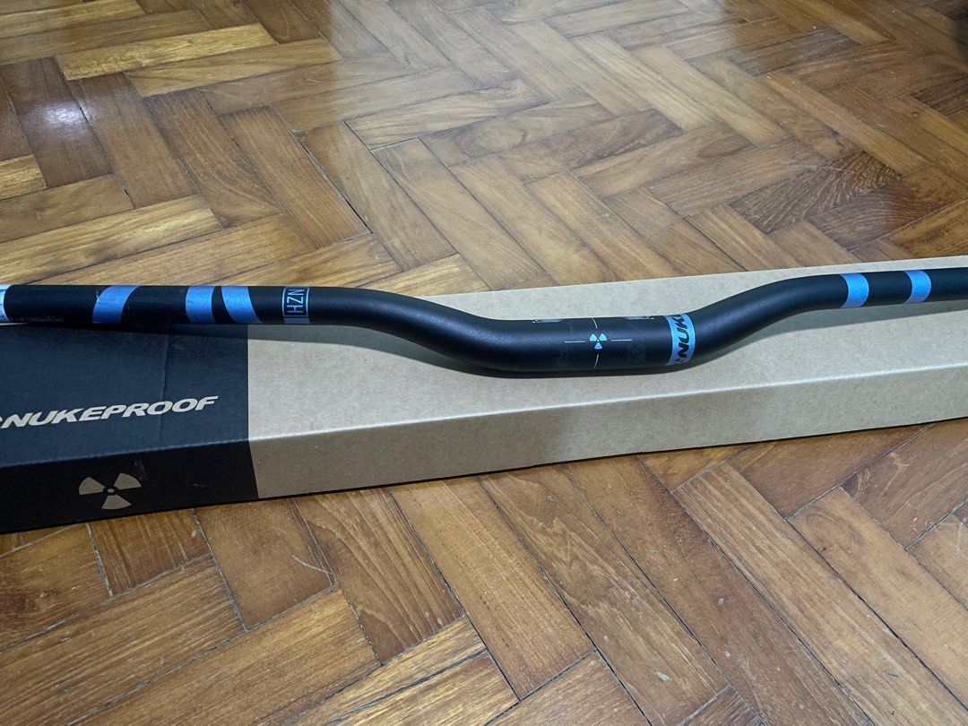 Blue Nukeproof HZN V2 alloy handlebar, Sports Equipment, Bicycles ...