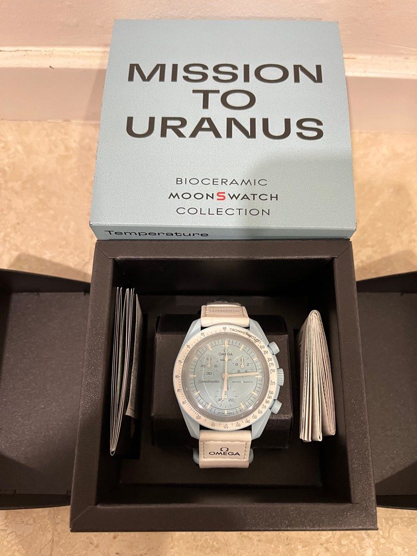 Omega x Swatch Moon Watch Collection Uranus, Luxury, Watches on Carousell