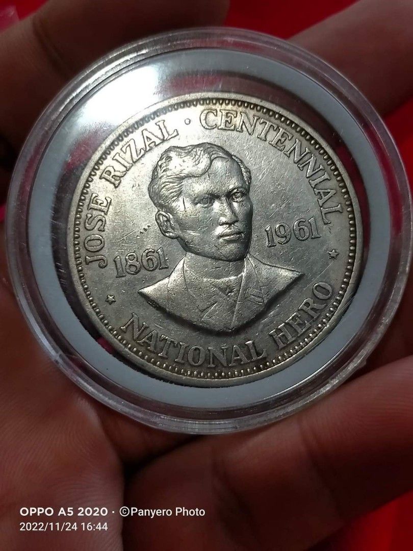 One peso jose rizal centennial big silver coin, Hobbies & Toys ...