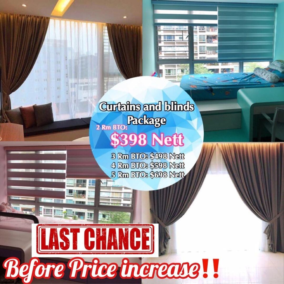 One touch cordless korea blinds, Furniture & Home Living, Home Decor ...