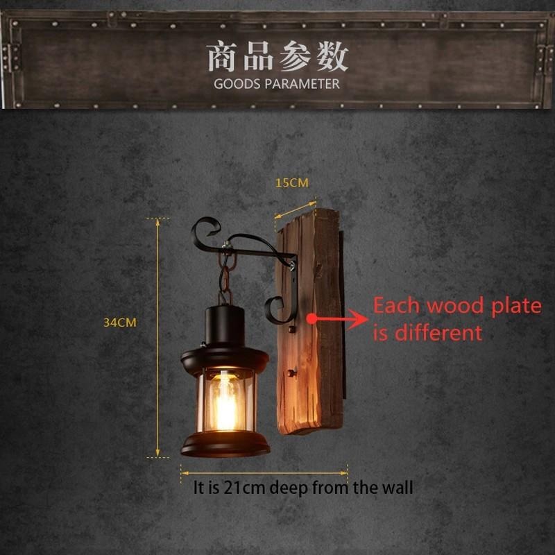 Outdoor Antique LED Loft Wall Lamp, Furniture & Home Living, Lighting ...