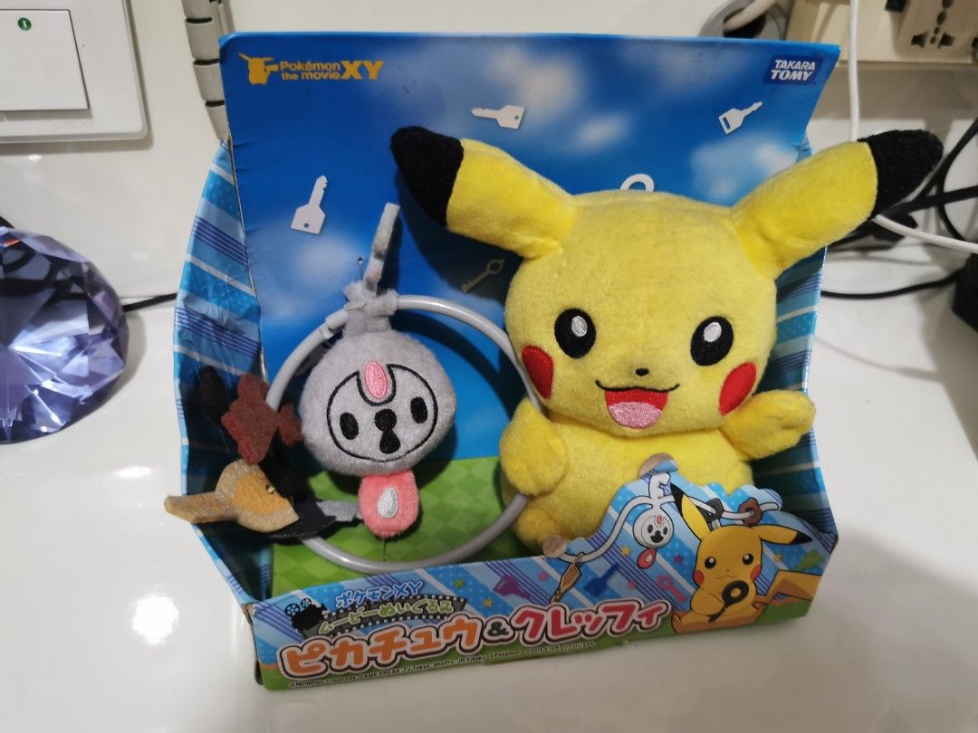 Pikachu and Klefki plushie, Hobbies & Toys, Toys & Games on Carousell