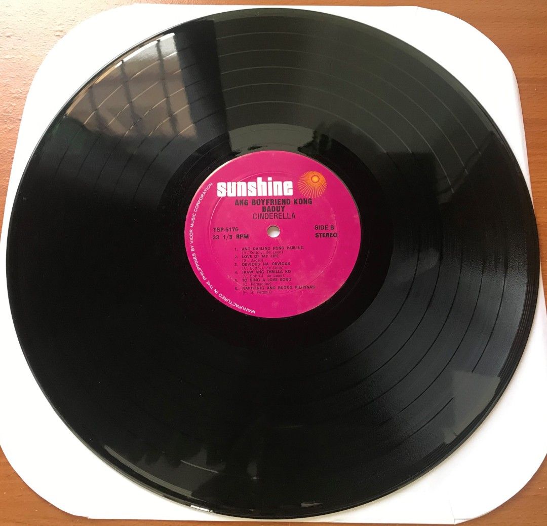 Plaka LP OPM Vinyl Cinderella Ang Boyfriend Kong Baduy Vinyl Record ...