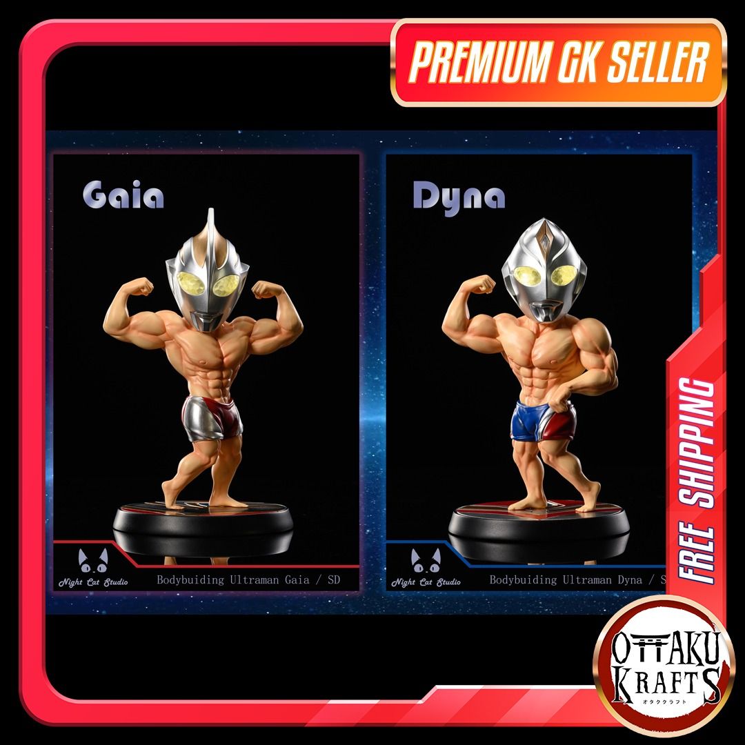 【PO】Dyna & Gaia | Night Cat Studio | Ultraman【FREE Shipping】GK Figurine ...