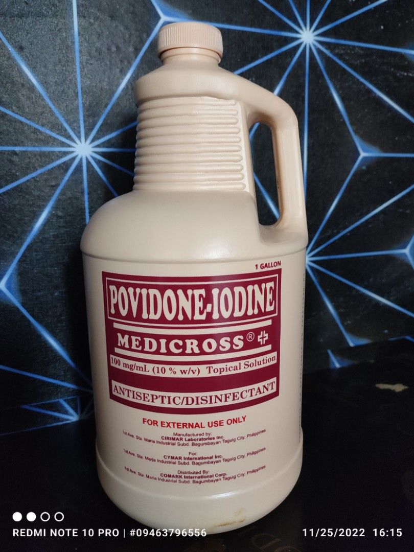Povidone-Iodine Medicross (10% w/v) Topical Solution, Health ...