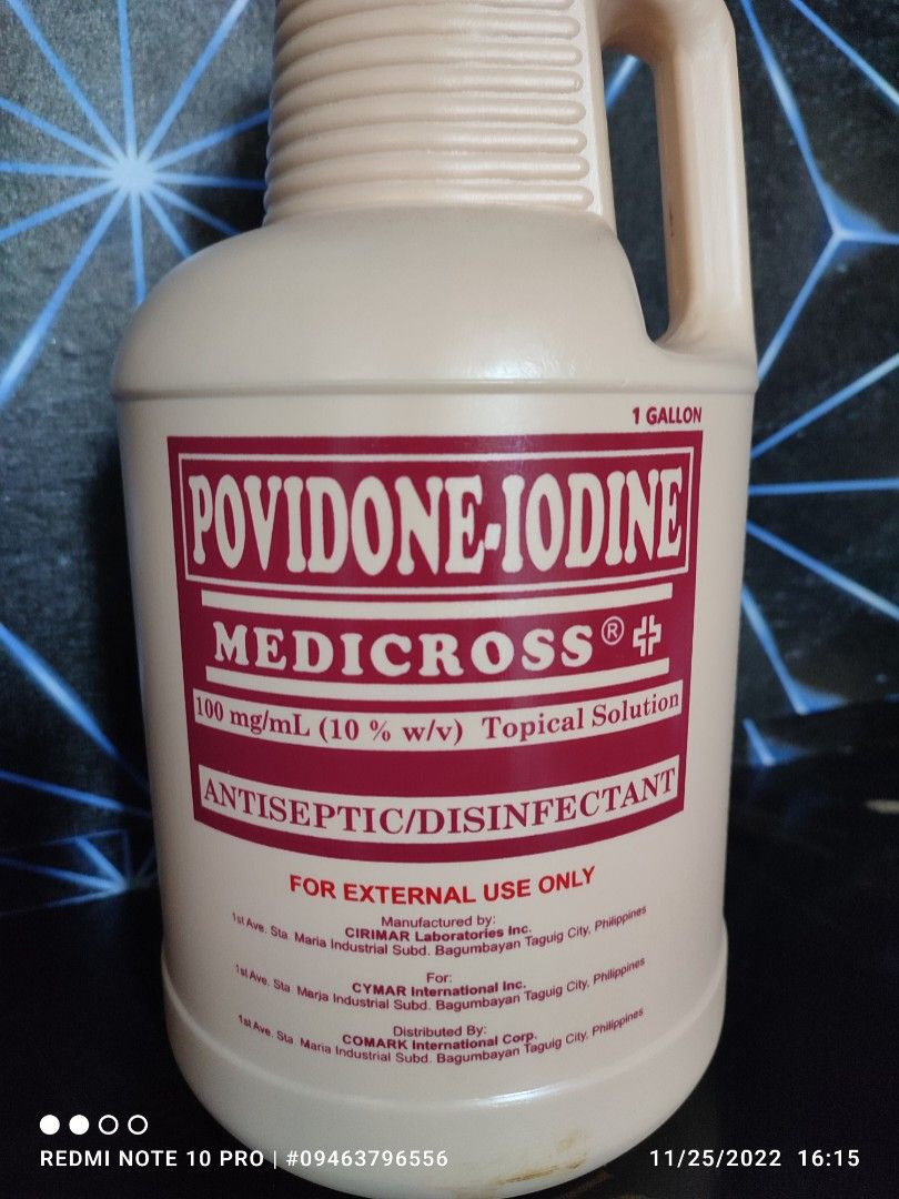 Povidone-Iodine Medicross (10% w/v) Topical Solution, Health ...