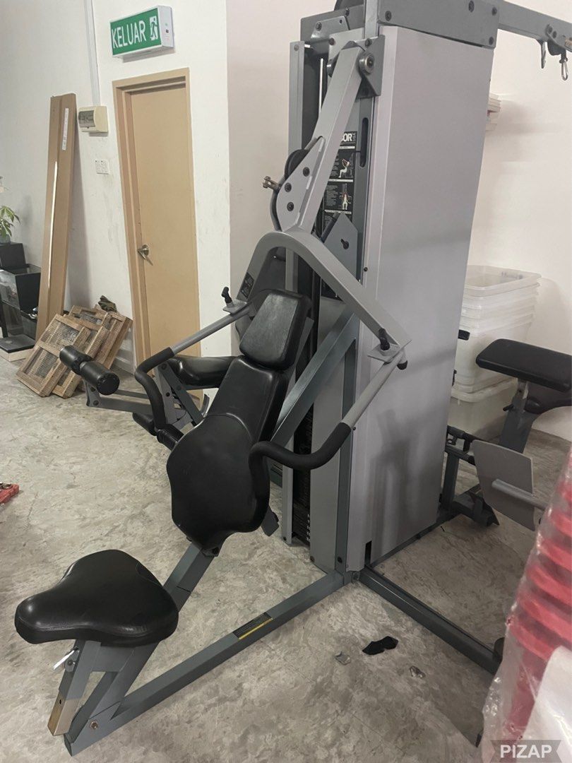 Precor S3.45 multi station gym strengt chest back row shoulder ab multi ...