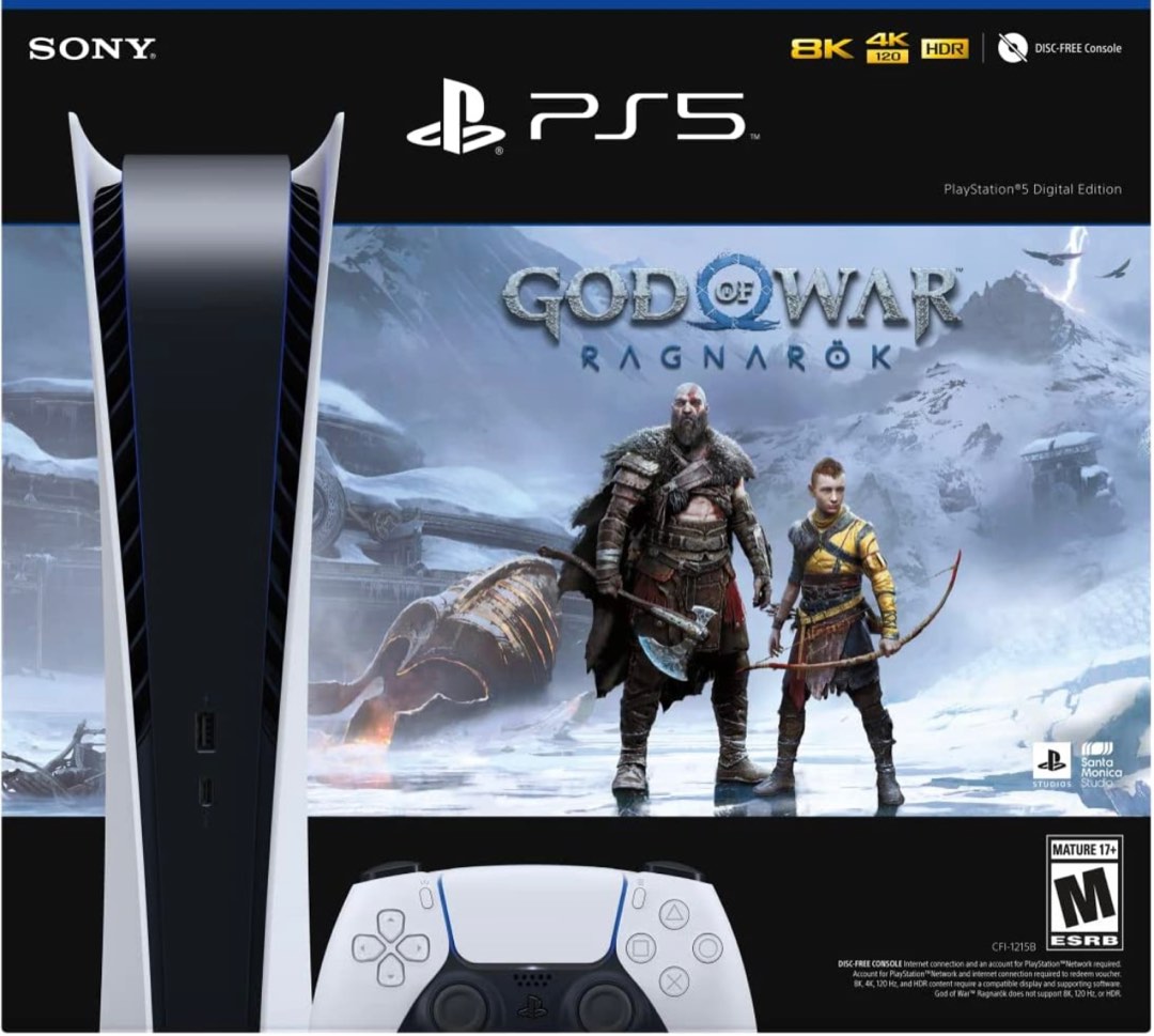 PS5 Digital Console with digital code game., Video Gaming, Video Game ...