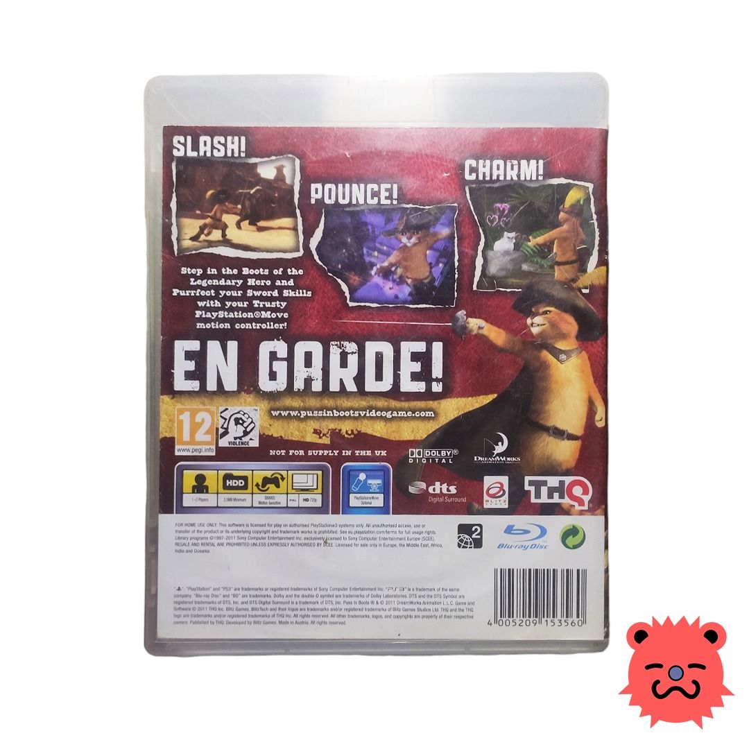 Puss in boots game for PS3 | PAL | ENGLISH | Cosmetically flawed, Video ...