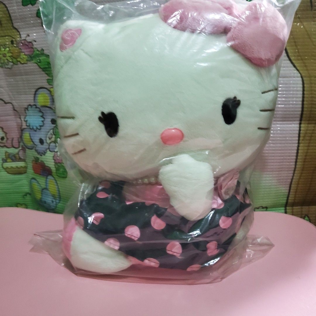 Rare Hello Kitty Big Plush Lotte, Hobbies & Toys, Toys & Games on Carousell