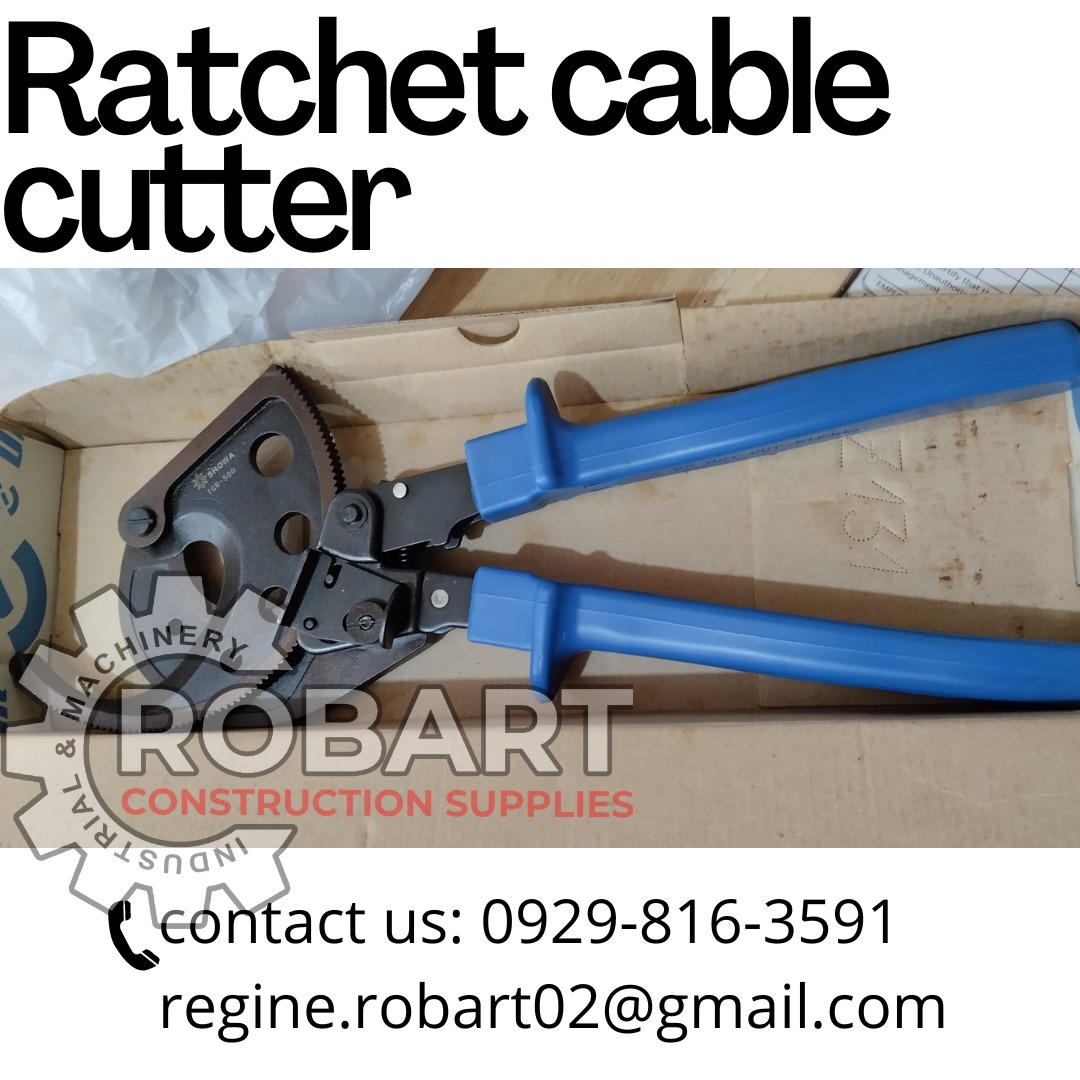 Ratchet cable cutter, Commercial & Industrial, Construction Tools ...