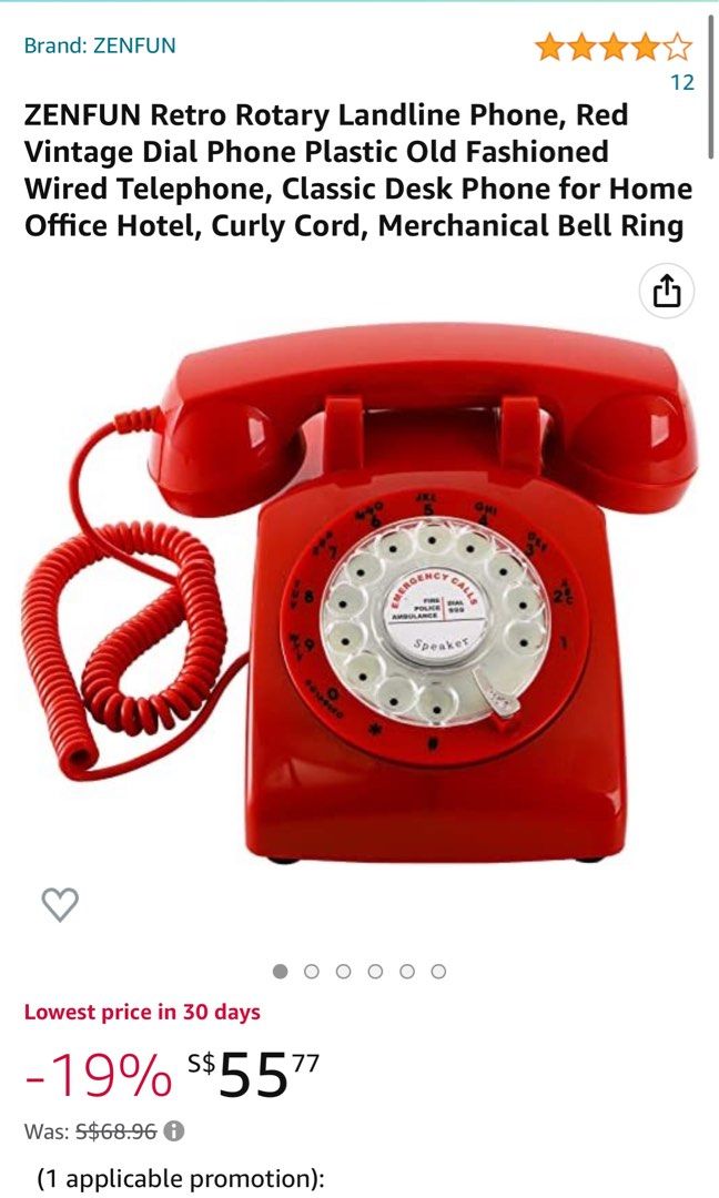 Retro Vintage Land Line Phone, Mobile Phones & Gadgets, Other Gadgets ...