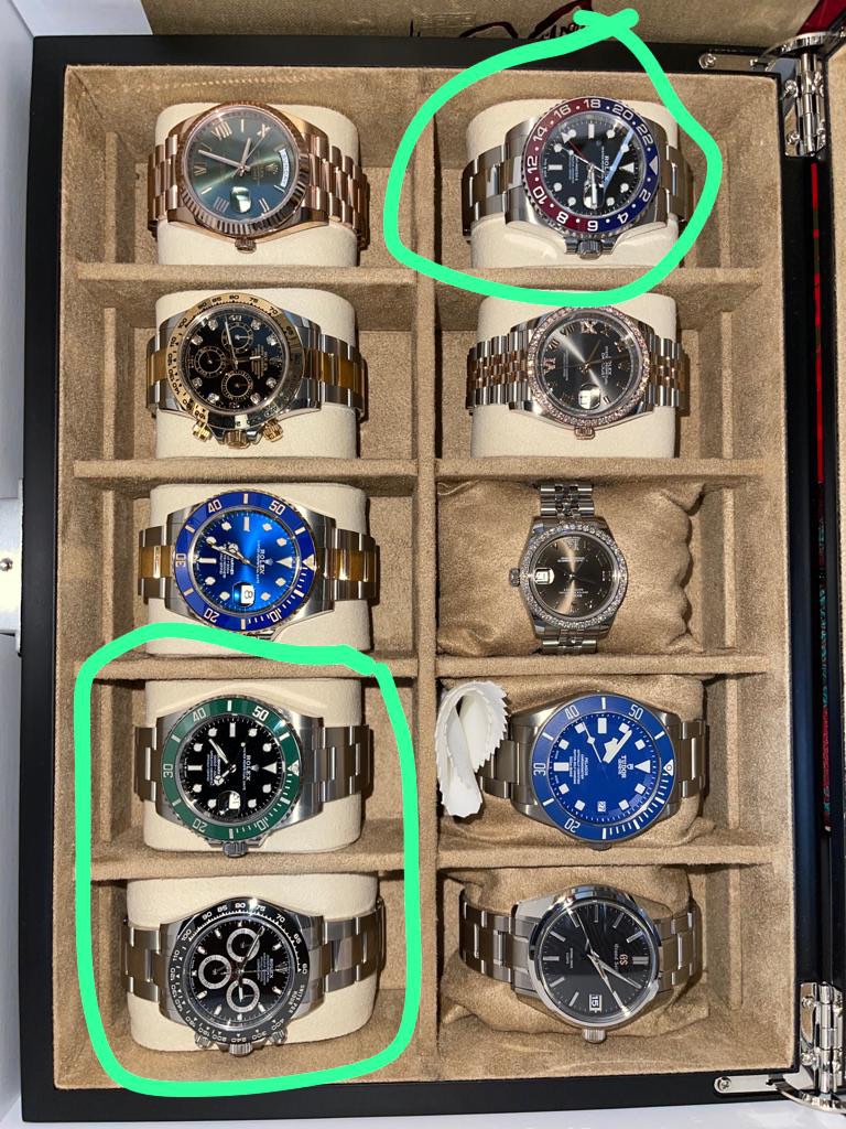 Rolex GMT Pepsi 126710BLRO + Starbucks 126610LV + Daytona 116500LN, Men ...