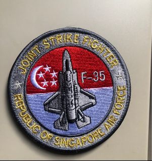 RSAF F-35 Joint Strike Fighter Velcro patch, Hobbies & Toys ...