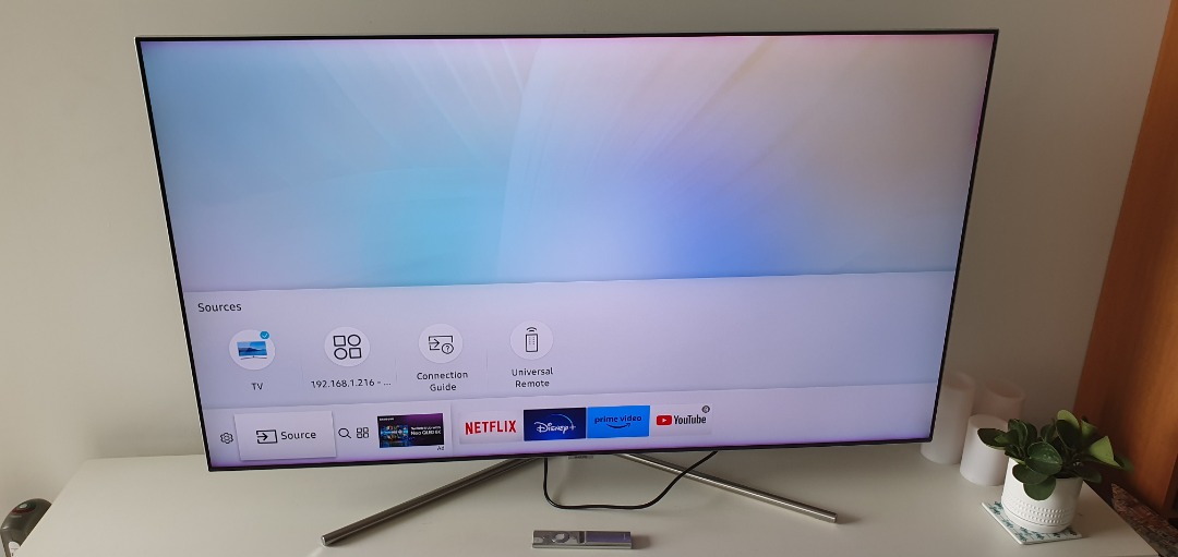 Samsung QLED Q7F 55 inch with OneConnect box and Invisi-cable, TV ...