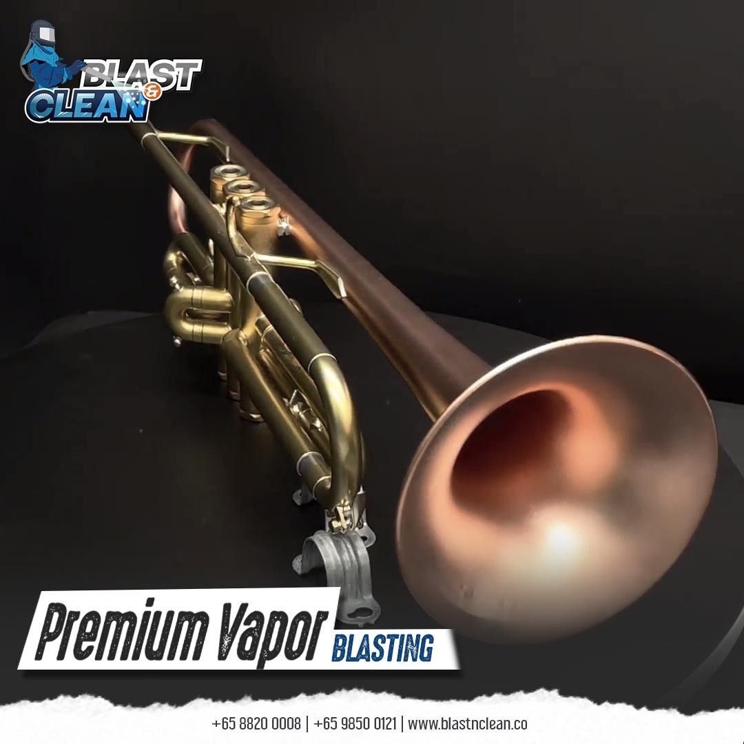 Sand Blasting - Premium Vapor Blasting on Antique Trumpet, Audio, Other ...