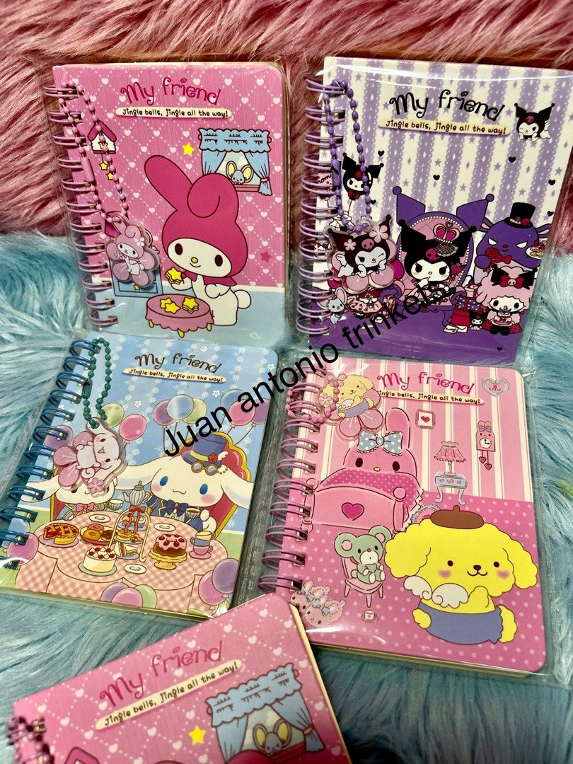 Sanrio Cute Mini Spiral Lined Notebook, Hobbies & Toys, Stationary ...