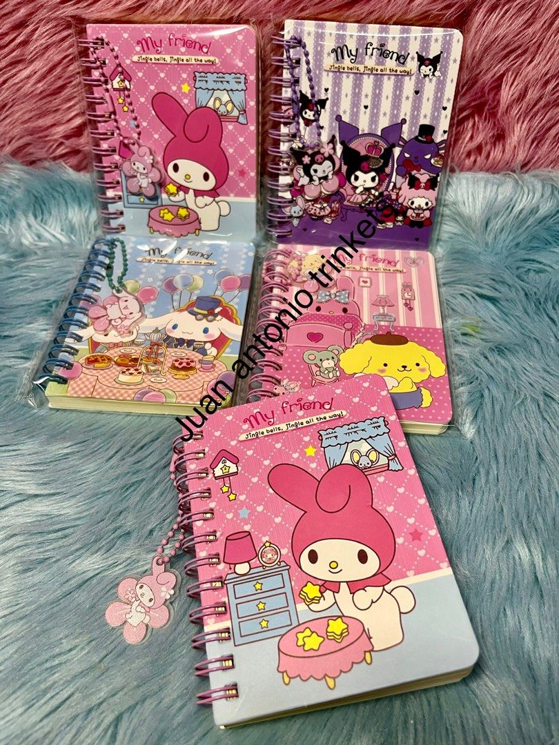 Sanrio Cute Mini Spiral Lined Notebook, Hobbies & Toys, Stationary ...
