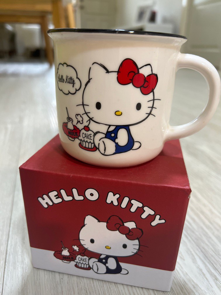Sanrio Hello Kitty Ceramic Mug, Furniture & Home Living, Kitchenware ...
