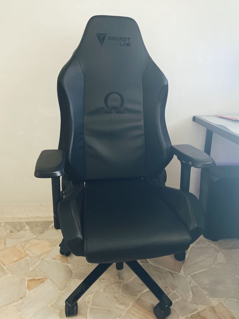 Secretlab OMEGA 2020 - BLACK (w/ Suede), Furniture & Home Living ...