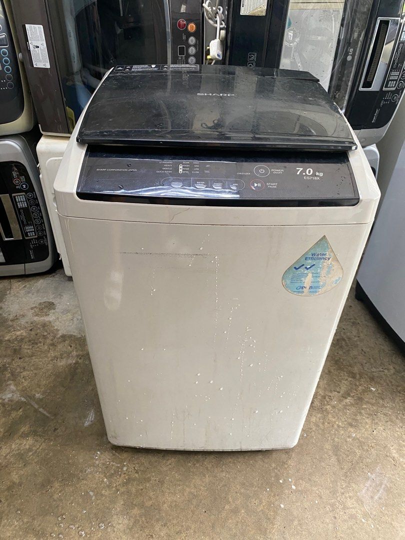 Sharp 7kg Top Loading Washing Machine, TV & Home Appliances, Washing ...