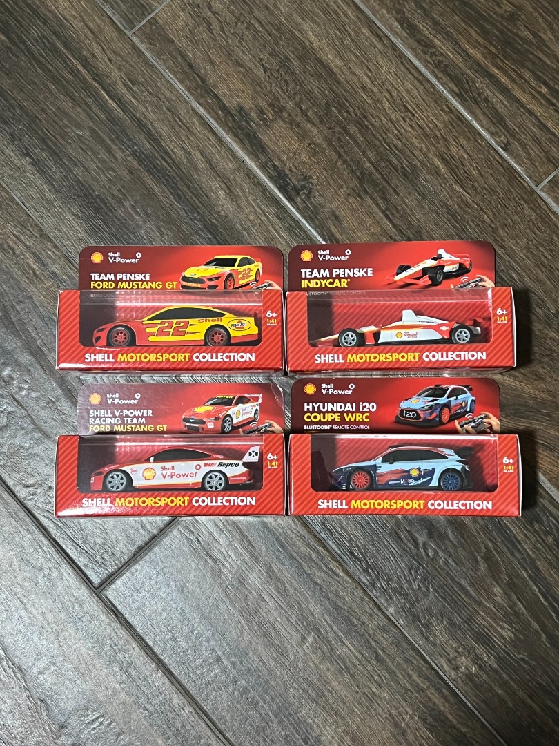 Shell Motorsports Collection Ford Mustang GT, Indycar and i20 Coupe WRC ...