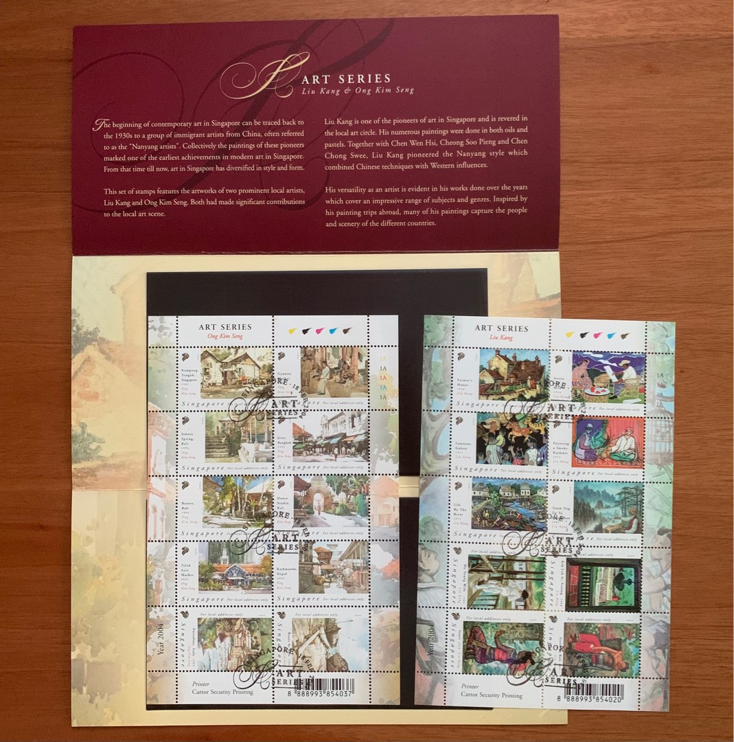 Singapore stamps famous local Artist series in Presentation Pack - Liu ...