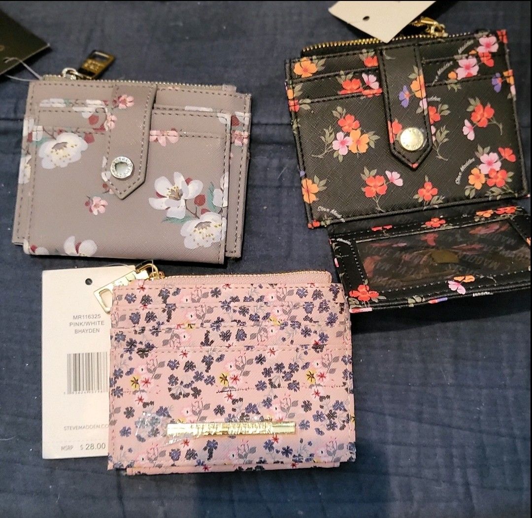 Authentic STEVE MADDEN Card Holder Wallet, Women's Fashion, Bags ...