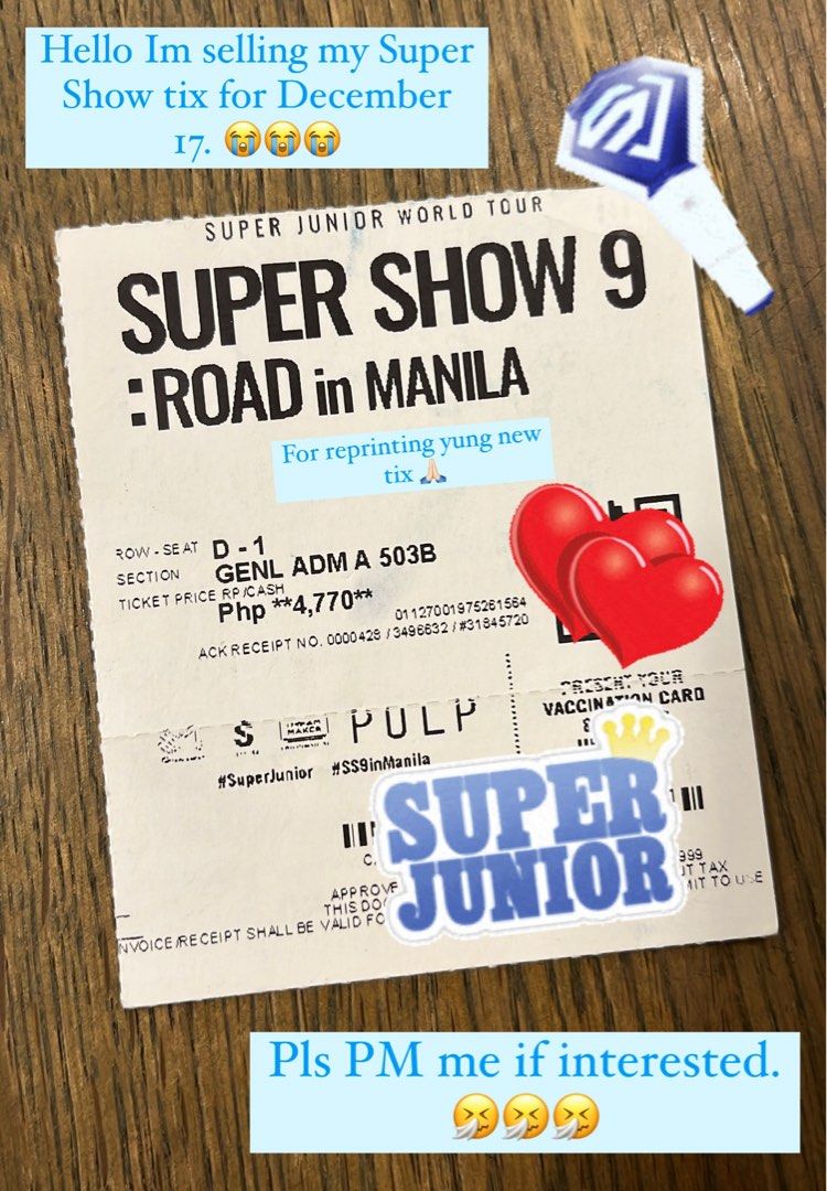 SUPER SHOW 9: Manila, Tickets & Vouchers, Event Tickets on Carousell