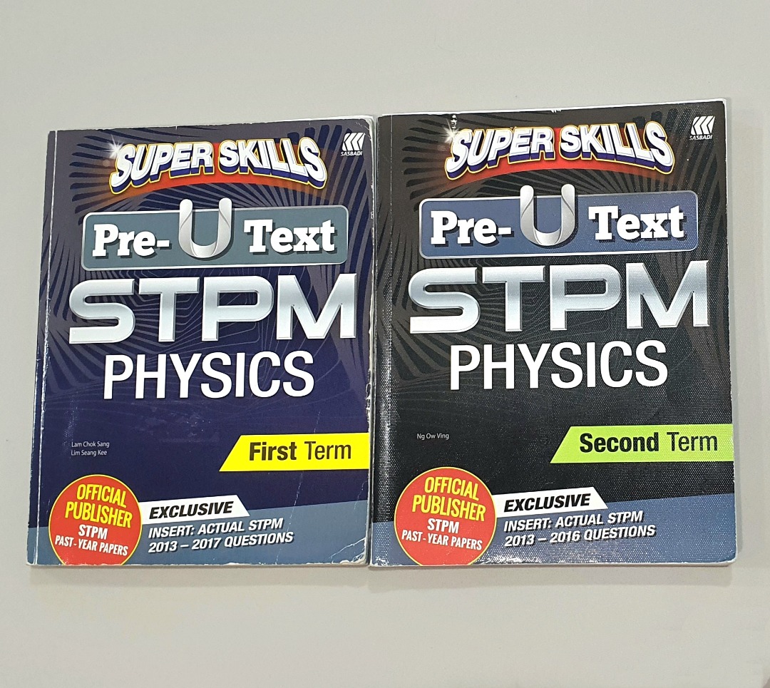 SUPER SKILLS STPM PRE-U Physics Textbook 1st & 2nd Term, Hobbies & Toys ...