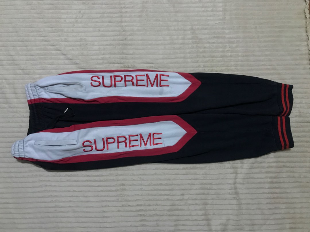 SUPREME PANTS, Men's Fashion, Bottoms, Joggers on Carousell