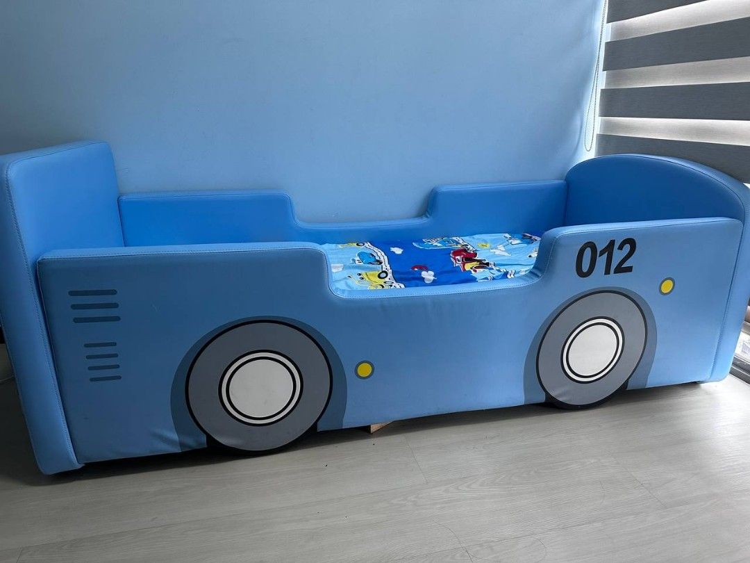 Taiyo Tayo bus bed frame with mattress bedframe Kids Children Cartoon ...