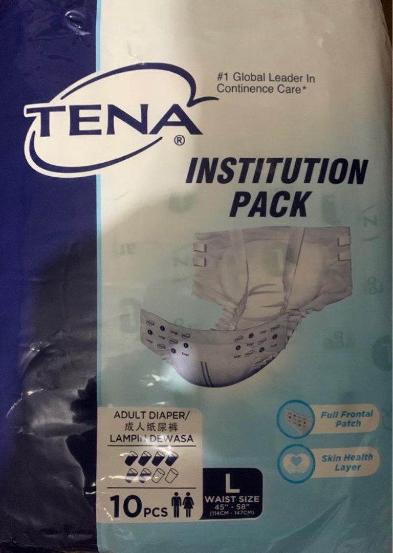 TENA Adult Diaper - L Size, Health & Nutrition, Assistive & Rehabilatory Aids, Adult ...