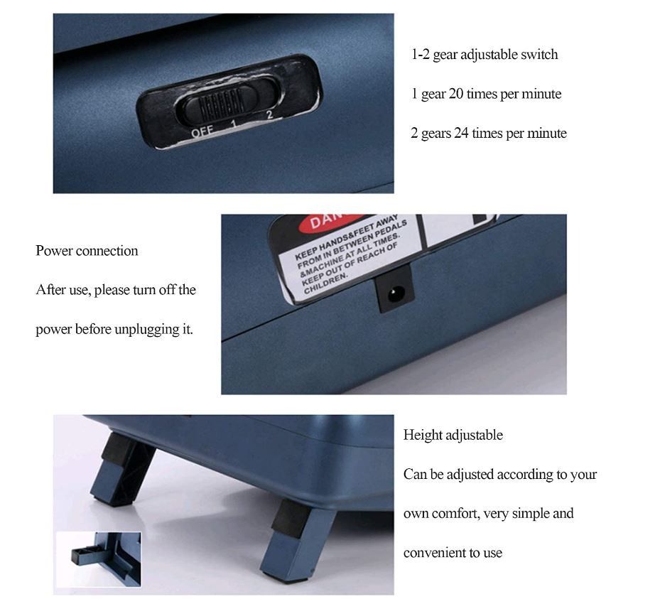 The Seated Leg Exerciser stepper foot rehabilitation Walking ...