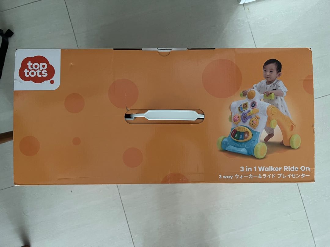 Top Tots 3 in 1 Walker Ride On, Babies & Kids, Infant Playtime on Carousell