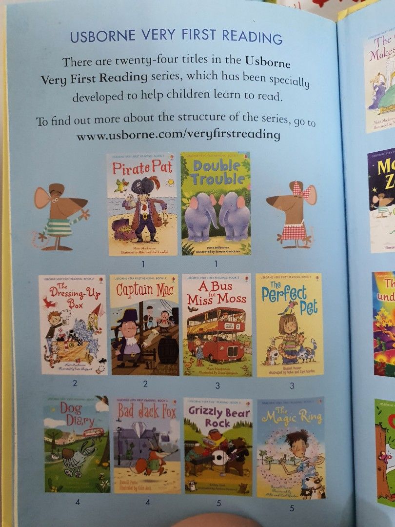 Usborne (very first reading) 15 books, Hobbies & Toys, Books ...