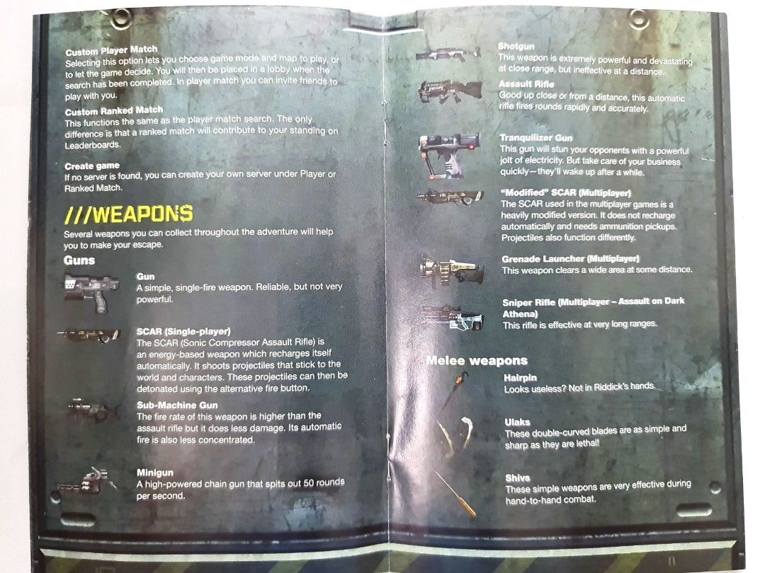 Video Game for Xbox 360 : The Chronicles of Riddick : Assault on Dark ...