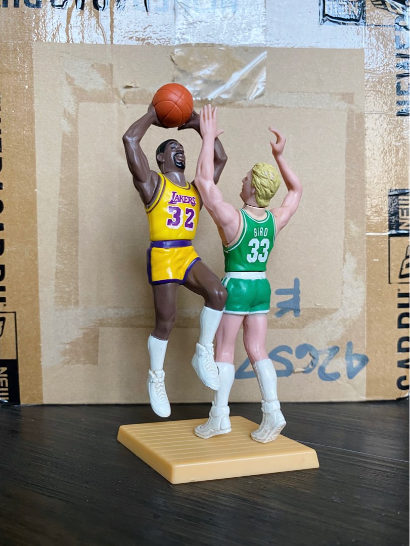 Vintage Magic Johnson & Larry Bird - Los Angeles Lakers & Boston Celtics - ONE on ONE NBA Kenner ...