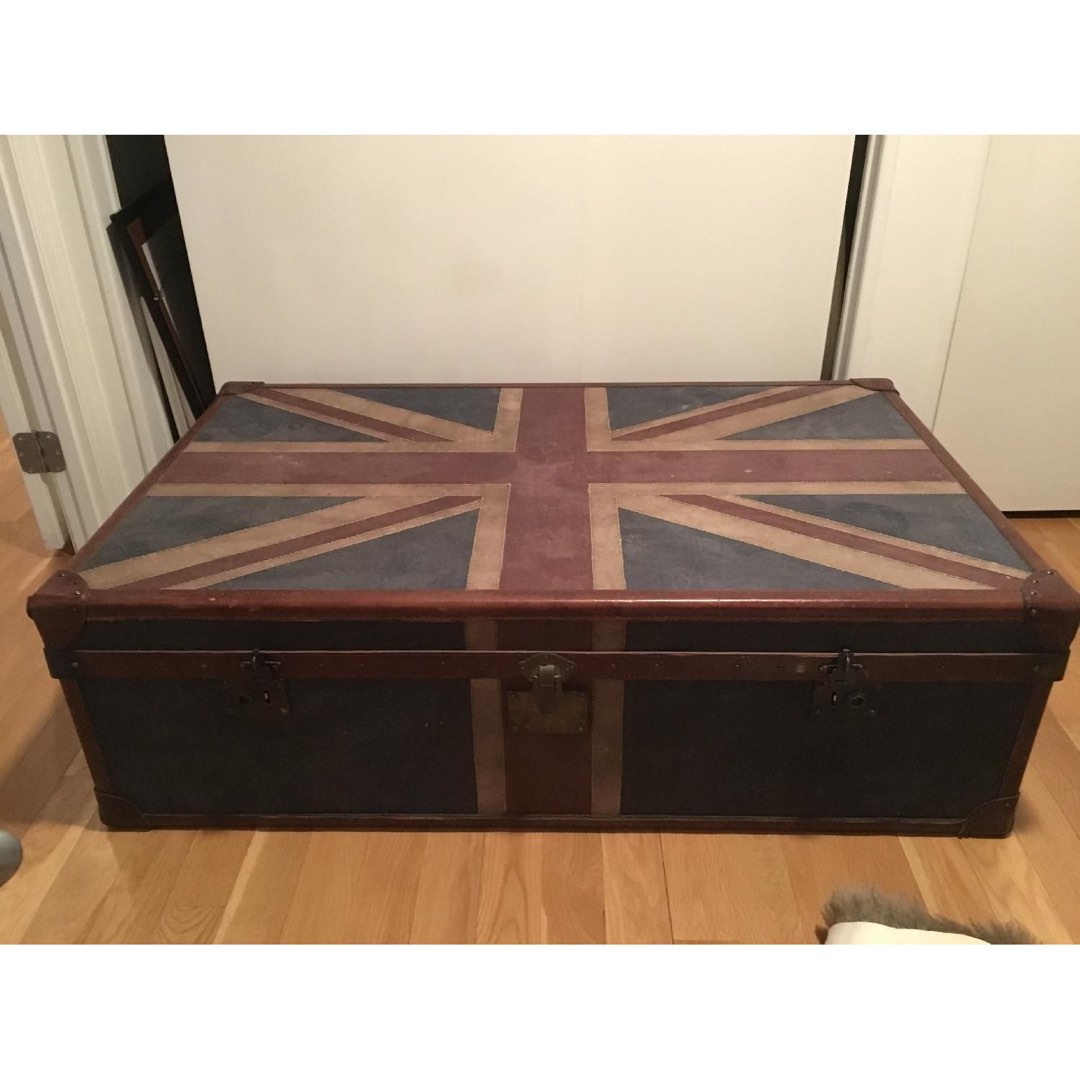 Vintage Union Jack trunk, Furniture & Home Living, Furniture, Tables ...