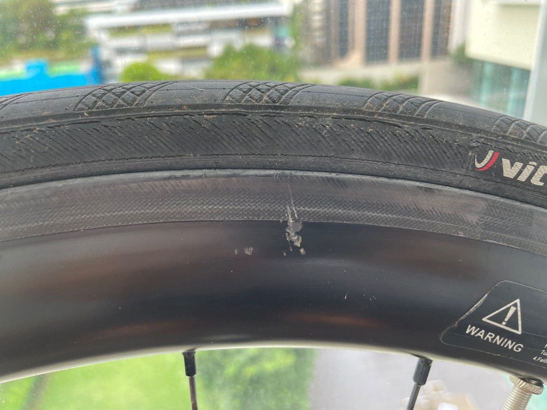 VISP CARBON WHEELSET 50mm CLINCHER Rim Brake, Sports Equipment ...