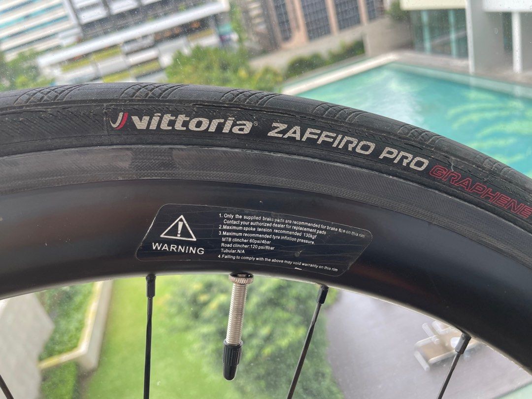 VISP CARBON WHEELSET 50mm CLINCHER Rim Brake, Sports Equipment ...